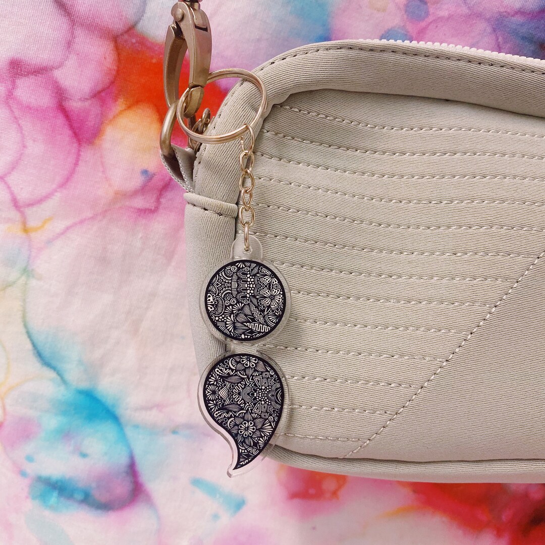 Semicolon Acrylic Keychain - Etsy