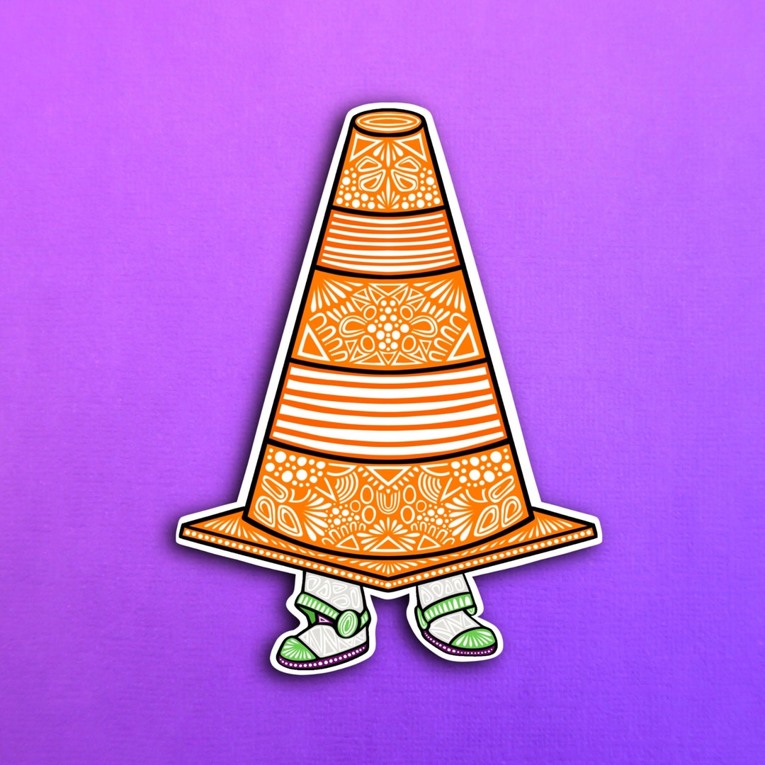 Buzz Traffic Cone Sticker WATERPROOF - Etsy