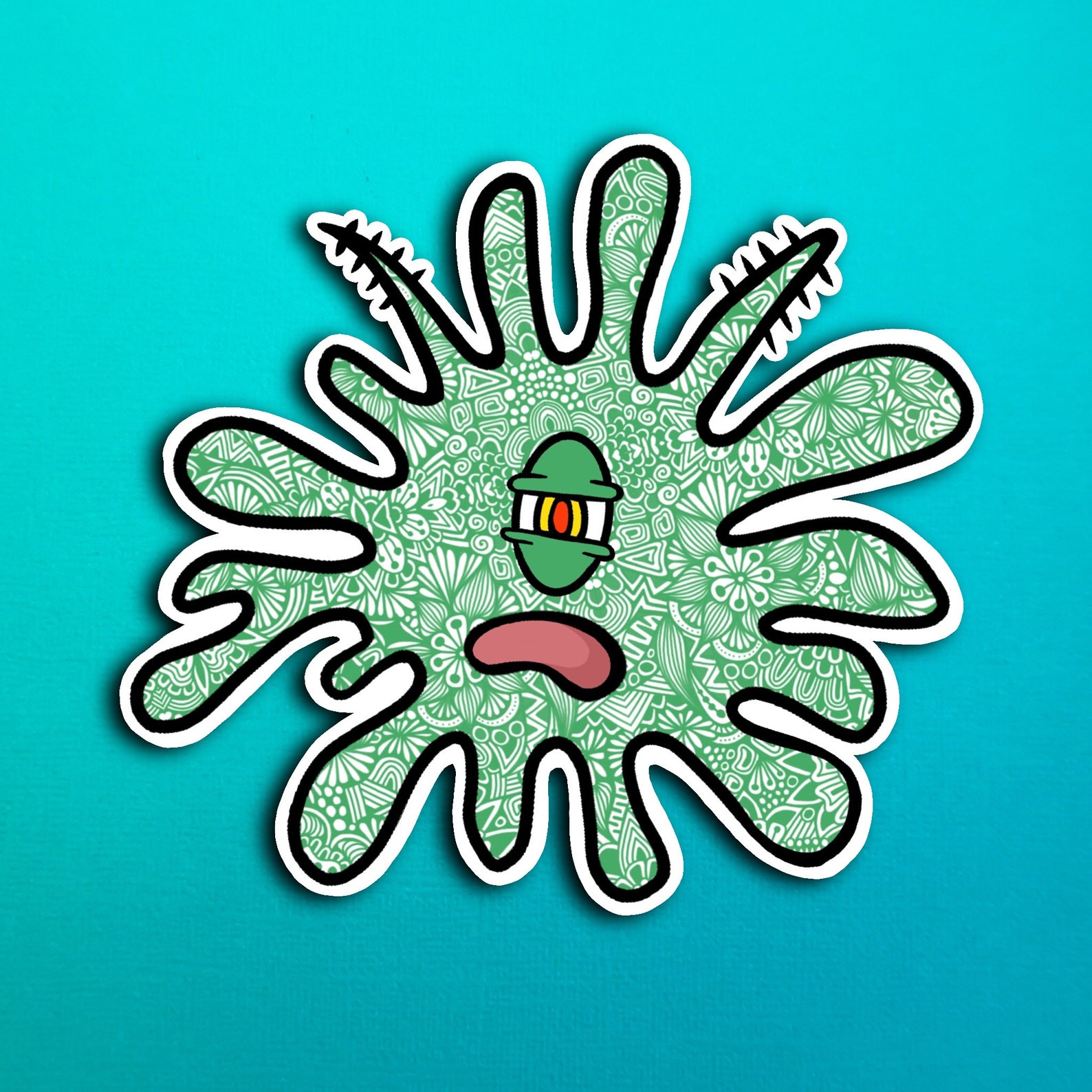 Plankton Splat Sticker WATERPROOF - Etsy