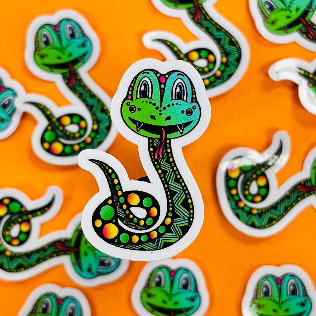 Mini Skyla the Snake Sticker WATERPROOF - Etsy