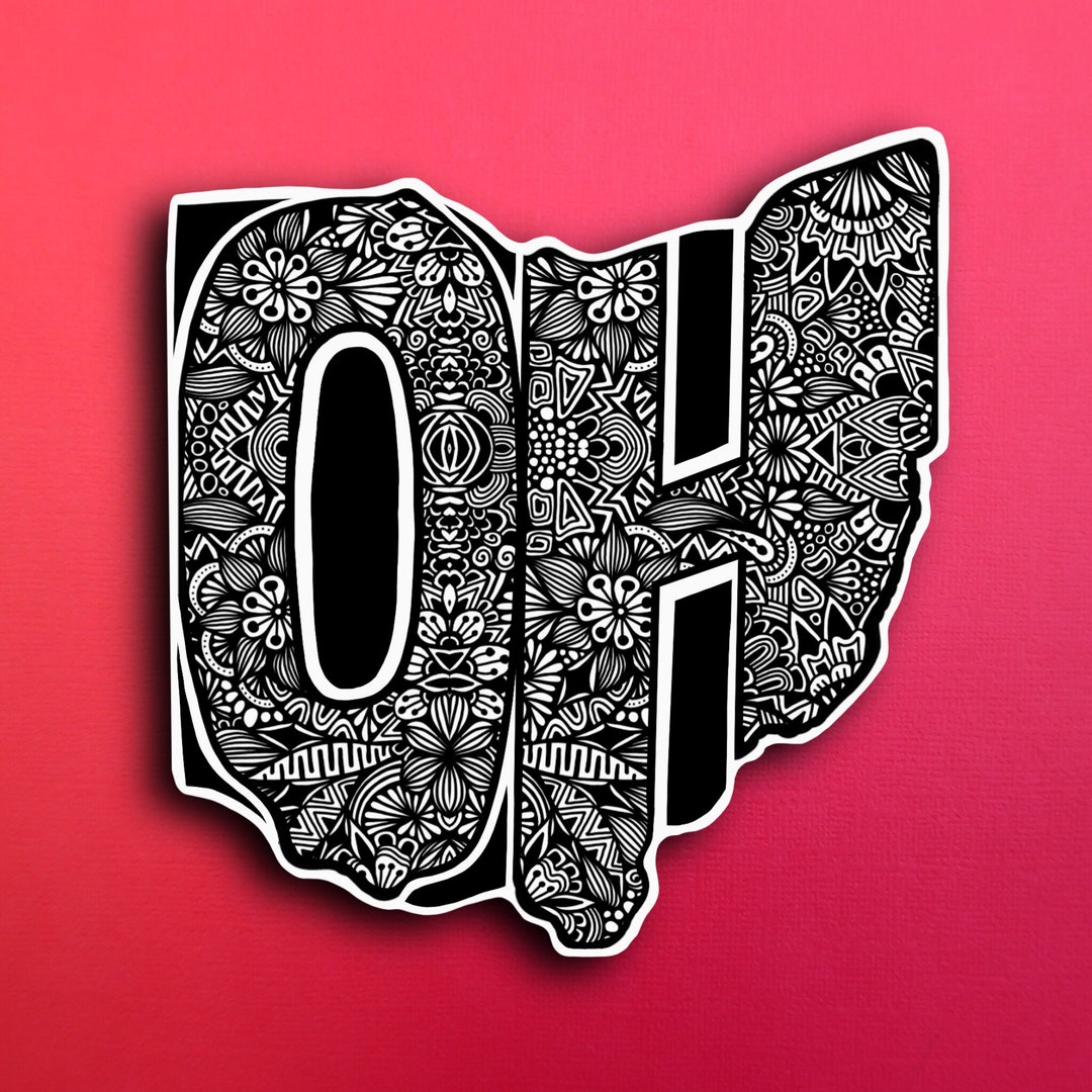 State Ohio Sticker WATERPROOF - Etsy