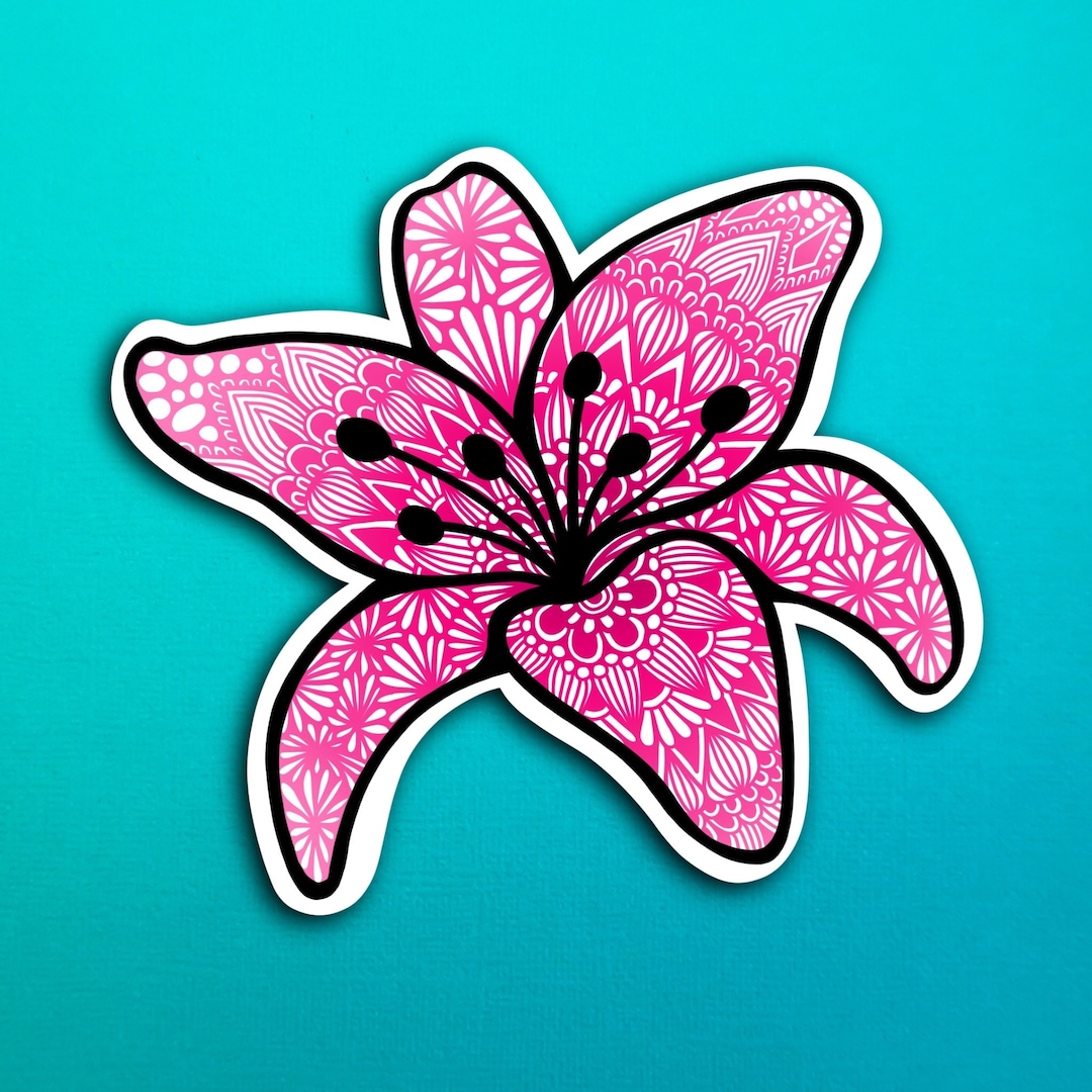 Lily Sticker WATERPROOF - Etsy