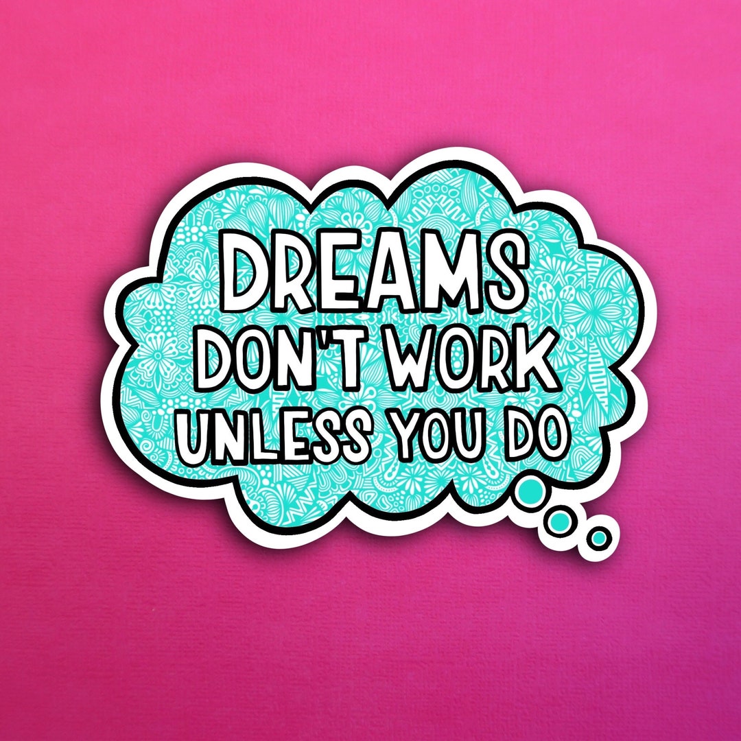 Dreams Sticker WATERPROOF - Etsy