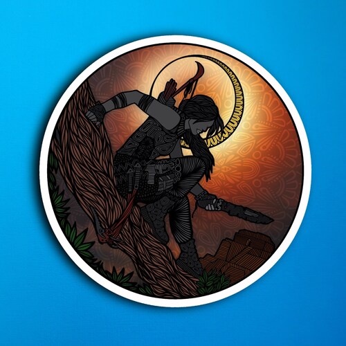 Tomb Raider Lara Croft Vinyl Decal Sticker - Etsy
