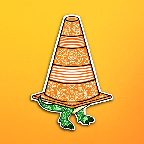 Traffic Cone Sticker - Etsy