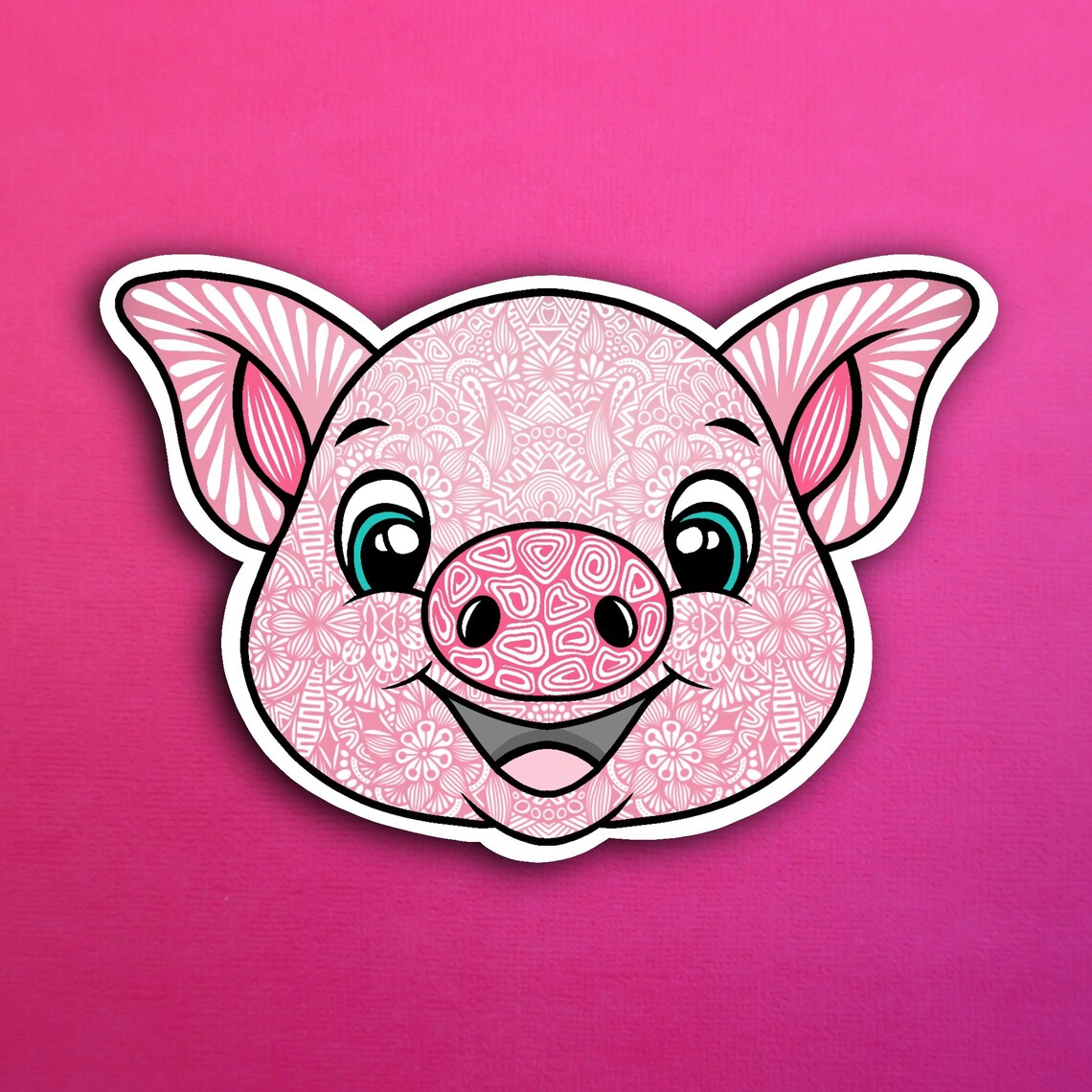 Pig Sticker WATERPROOF - Etsy