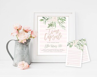 Boy's Time Capsule PRINTABLE Matching Message Cards - Etsy