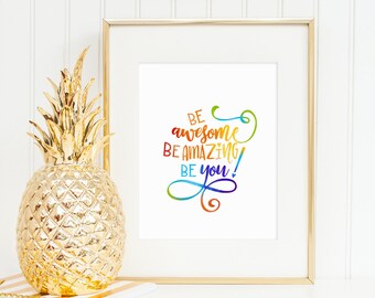 Classroom Decor INSTANT DOWNLOAD You Matter Print Rainbow | Etsy