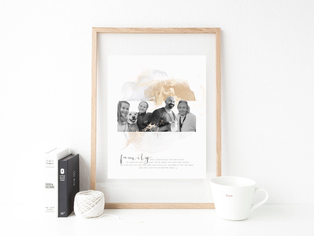 Photo Family Portrait, DIGITAL FILE Photo Merge, Christmas Memorial ...