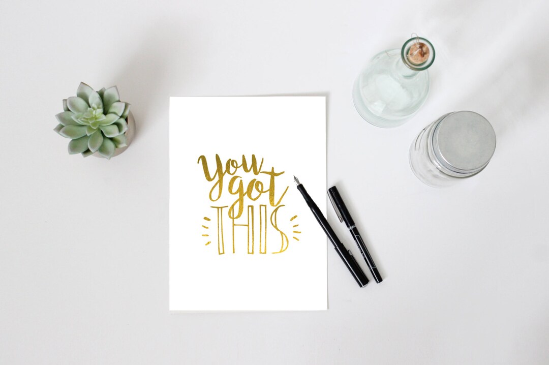 You Got This, PRINTABLE, Motivational Wall Art Decor, Success ...