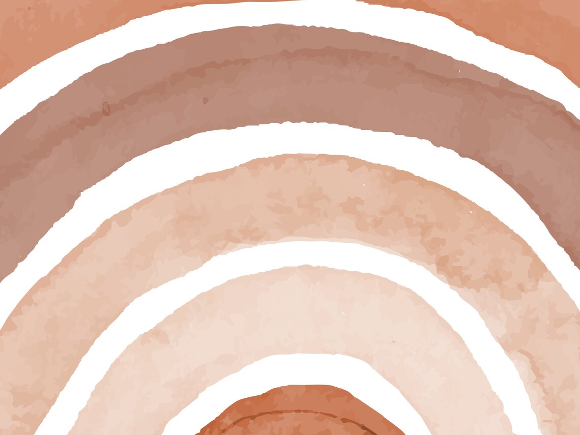 Earthy Rainbow Nursery Art PRINTABLE Scandi Baby Digital - Etsy