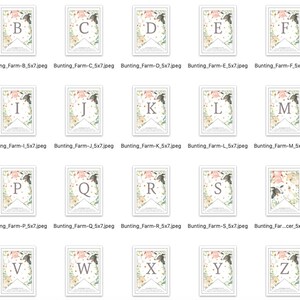 Farm Animal Bunting, INSTANT DOWNLOAD Printable Pennant Banner Farmyard ...