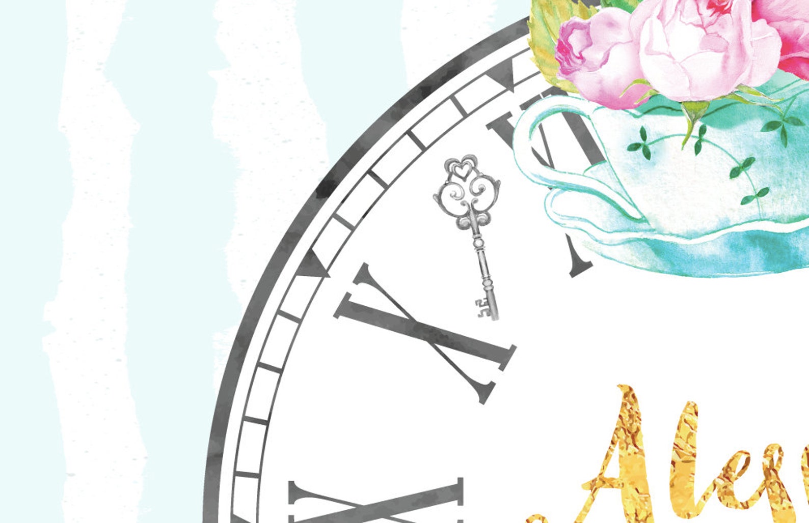Wonderland Themed Backdrop PRINTABLE A0 Sized Digital Banner - Etsy