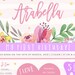 Floral Birthday Board, PRINTABLE, Digital Download 1st First Party ...