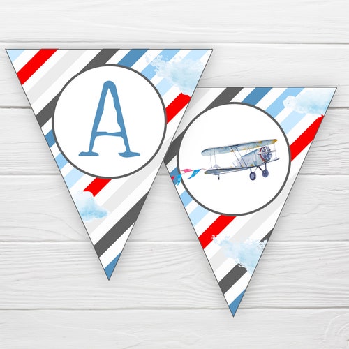 Vintage Plane Welcome Sign PRINTABLE Time Flies Airplane - Etsy
