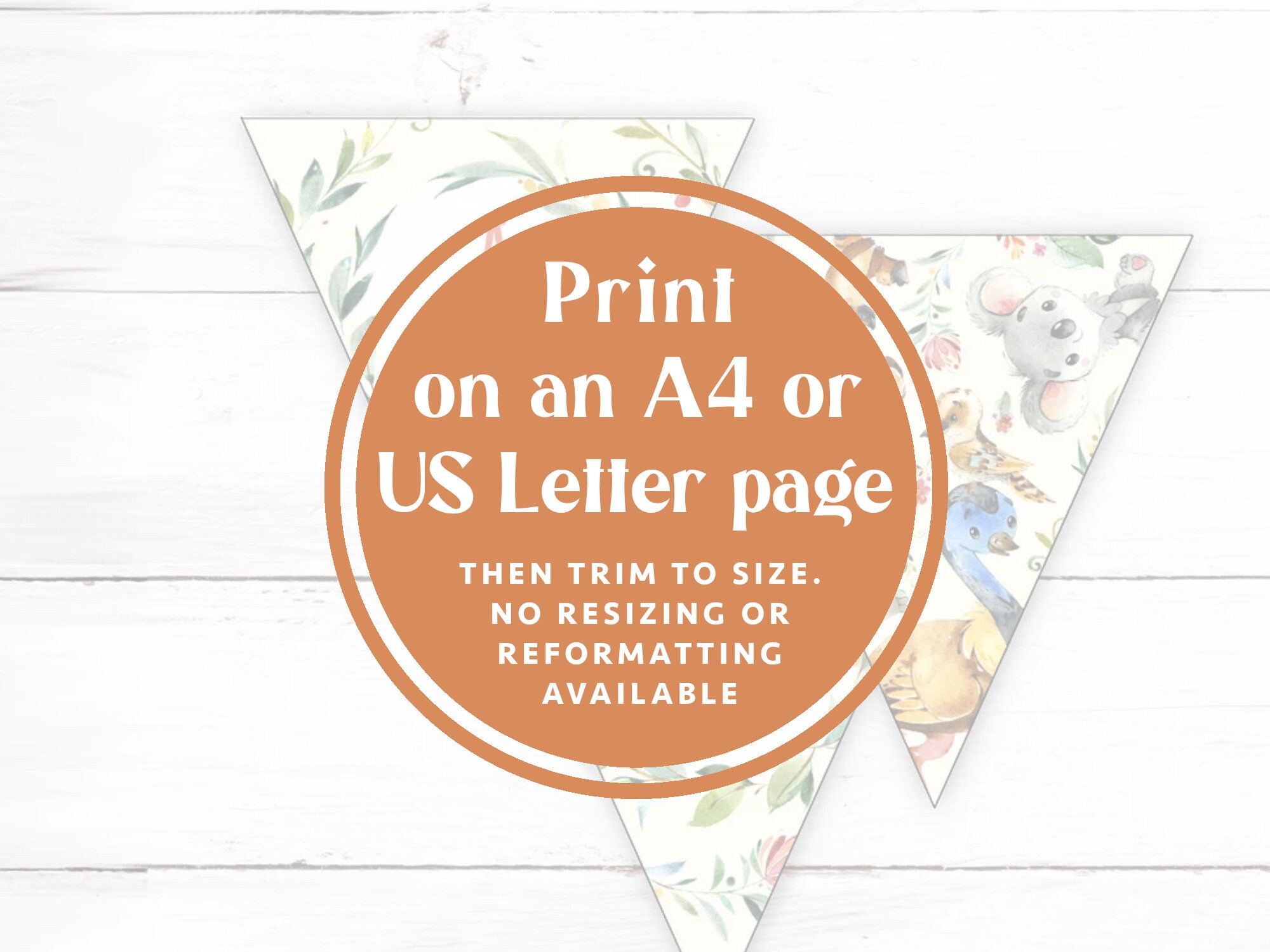 Australian Animals Bunting INSTANT DOWNLOAD Printable Pennant - Etsy ...