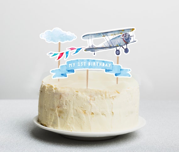 Vintage Plane Cake Toppers INSTANT DIGITAL DOWNLOAD - Etsy