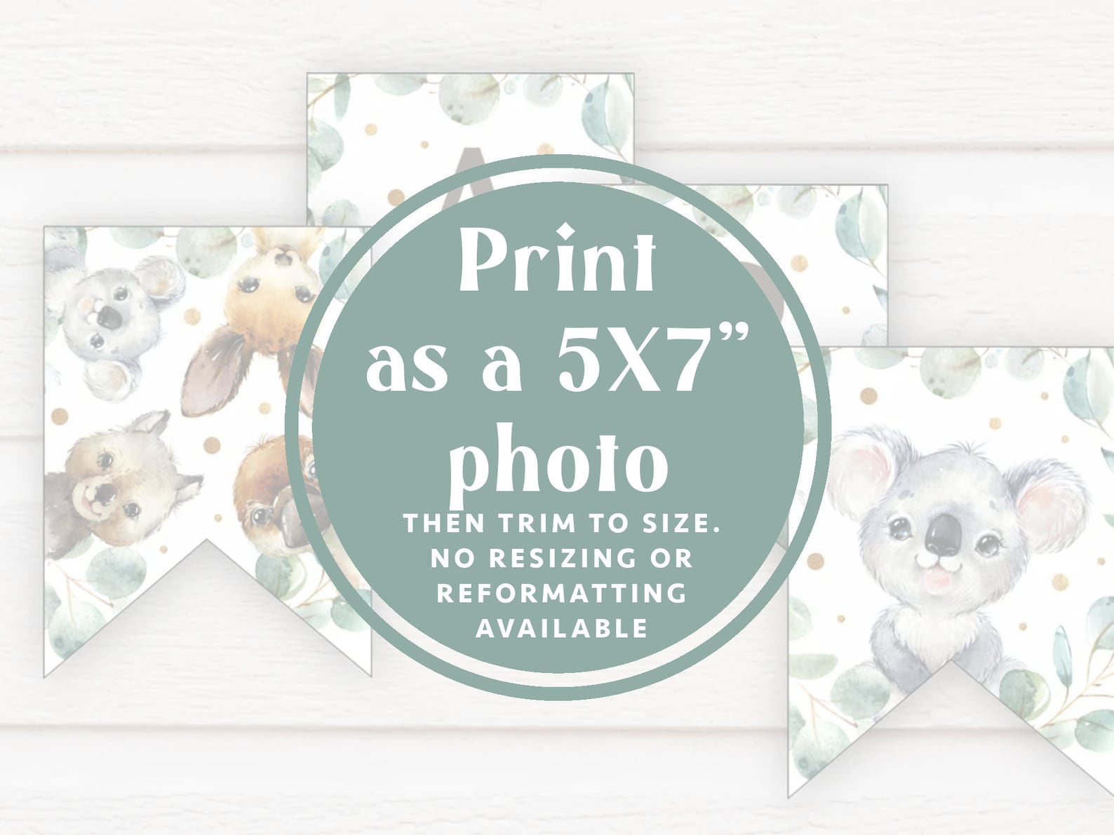 Australian Animals Bunting INSTANT DOWNLOAD Printable Pennant - Etsy
