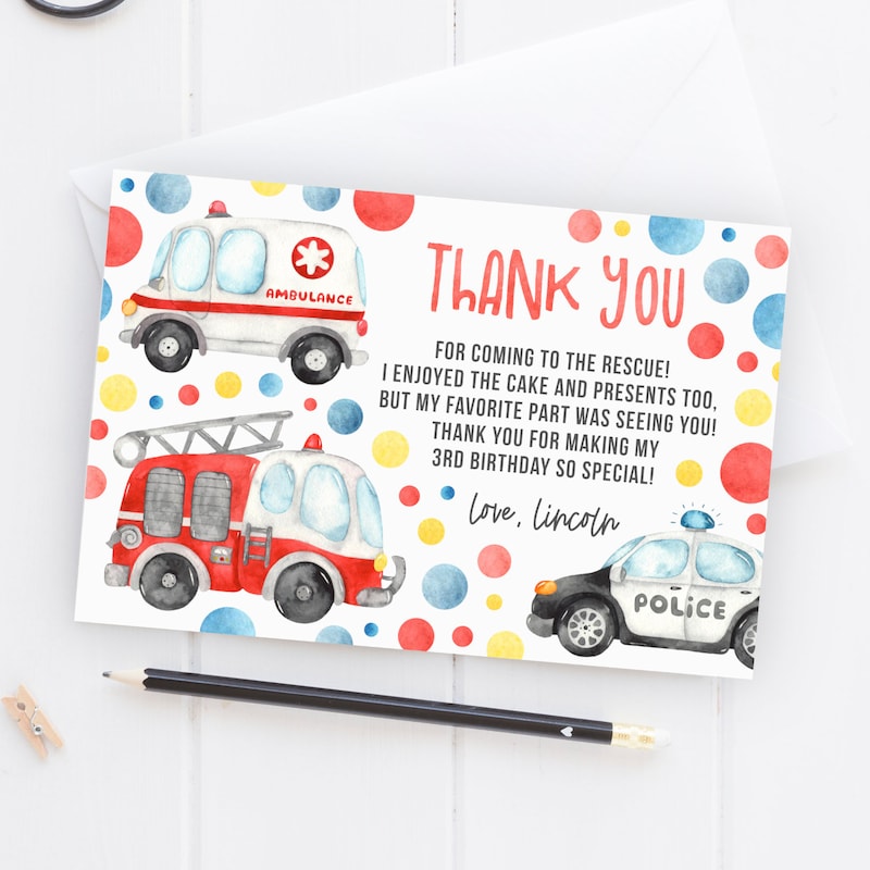 Fireman Thank You - Etsy