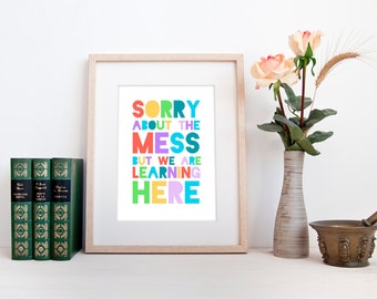 Sorry About the Mess - Etsy