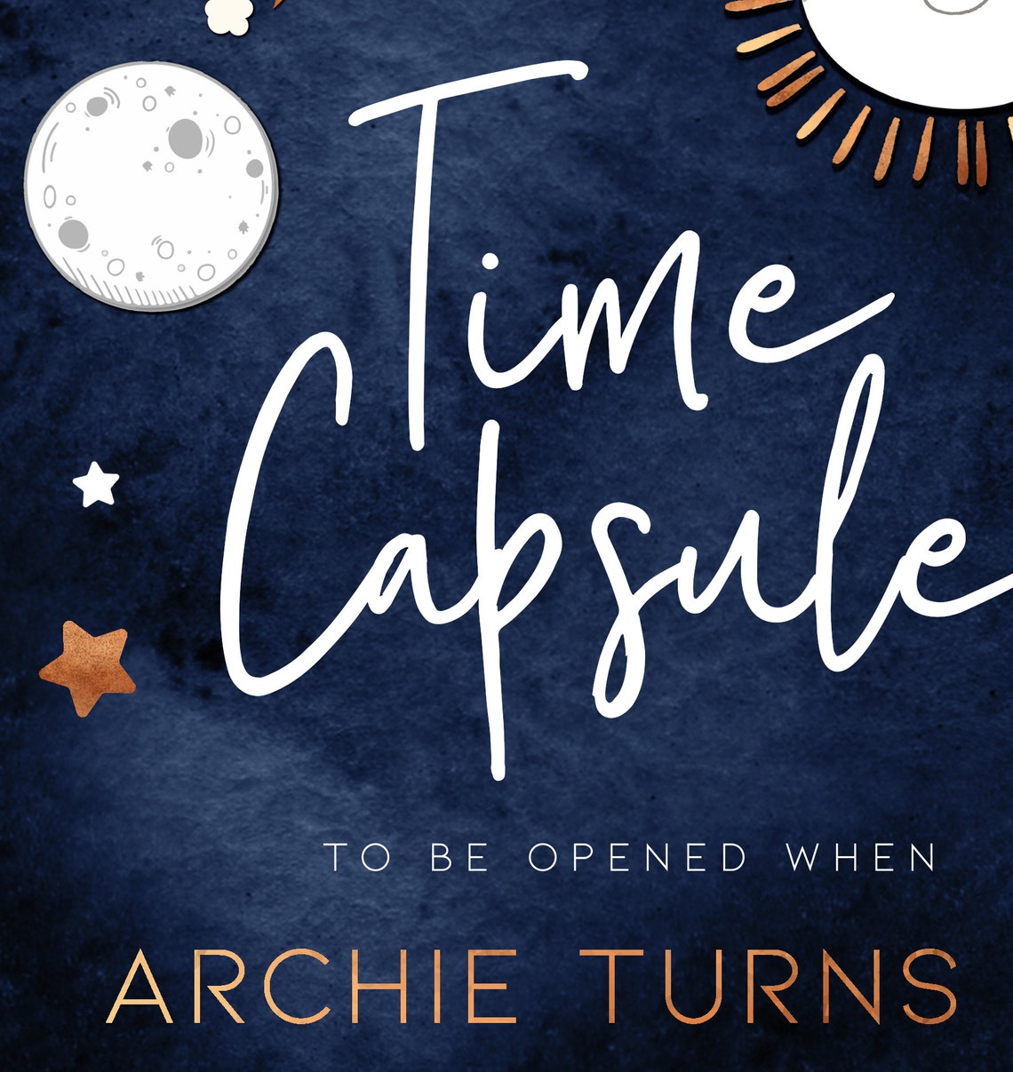 Boy's Time Capsule PRINTABLE Matching Message Cards | Etsy