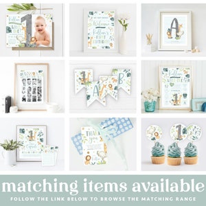 Jungle Bunting, INSTANT DOWNLOAD Printable Pennant Banner Safari ...