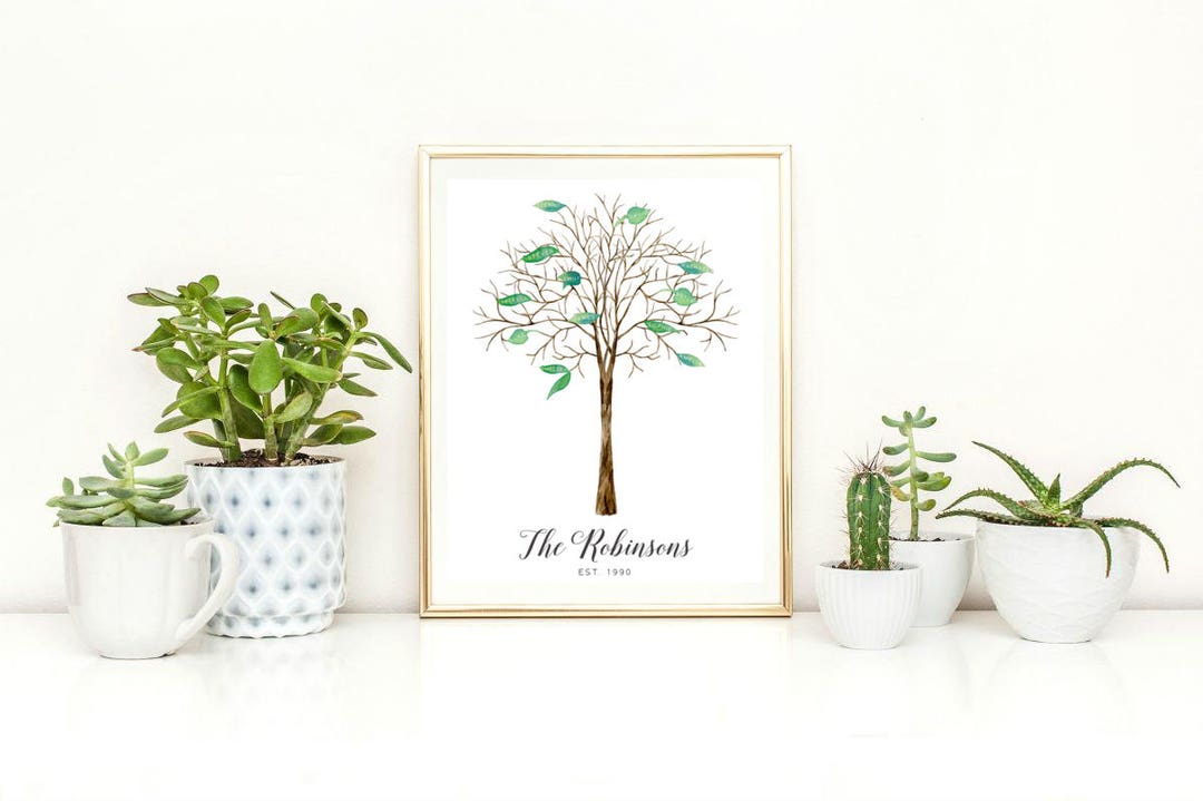 Family Tree Print, PRINTABLE, Personalized Customized Home Decor Unique ...