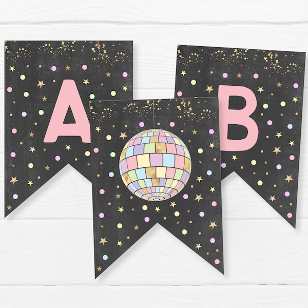 Disco Theme Party Banner - Etsy