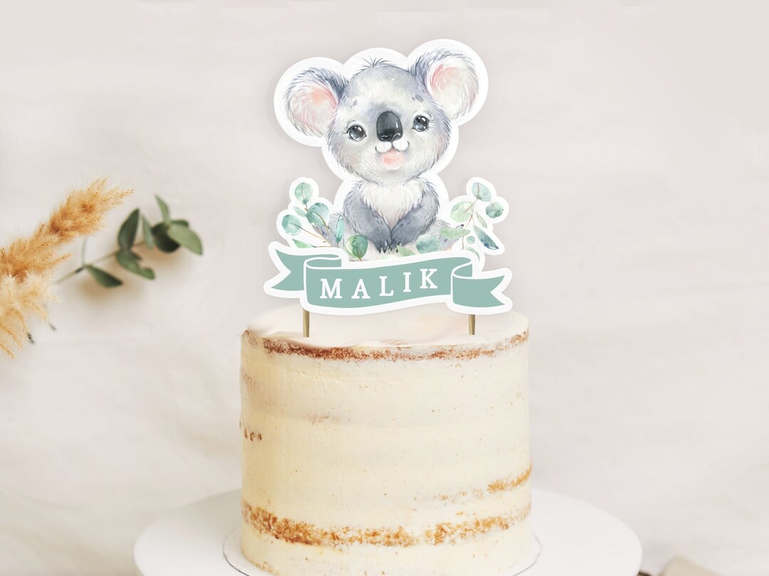 Koala Cake Topper, DIGITAL DOWNLOAD, Printable Boy's Native Australian ...
