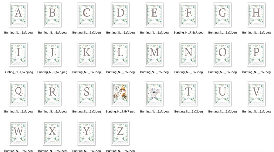 Australian Animals Bunting INSTANT DOWNLOAD Printable Pennant | Etsy