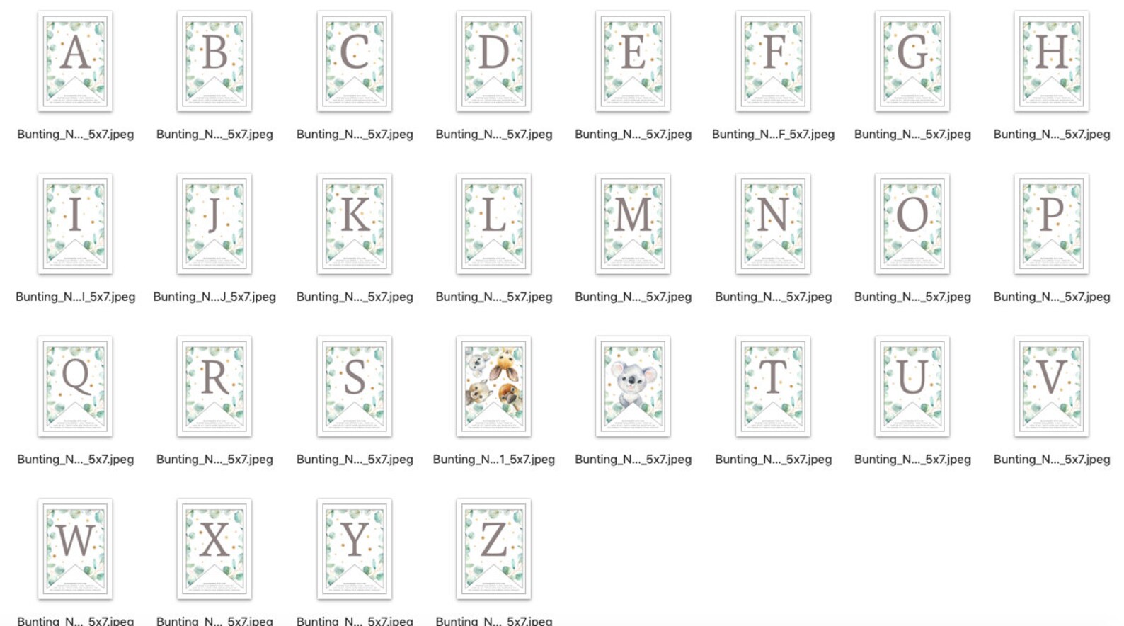 Australian Animals Bunting INSTANT DOWNLOAD Printable Pennant - Etsy