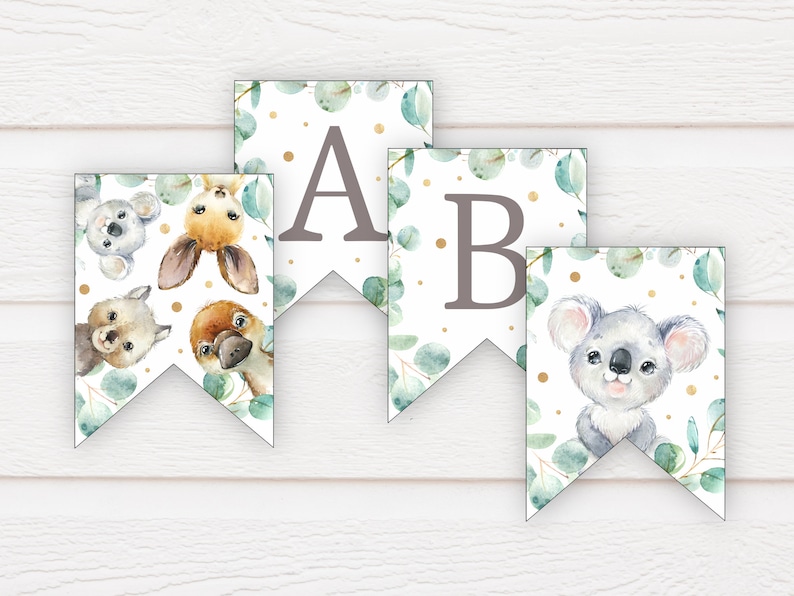Australian Animals Bunting INSTANT DOWNLOAD Printable Pennant | Etsy ...