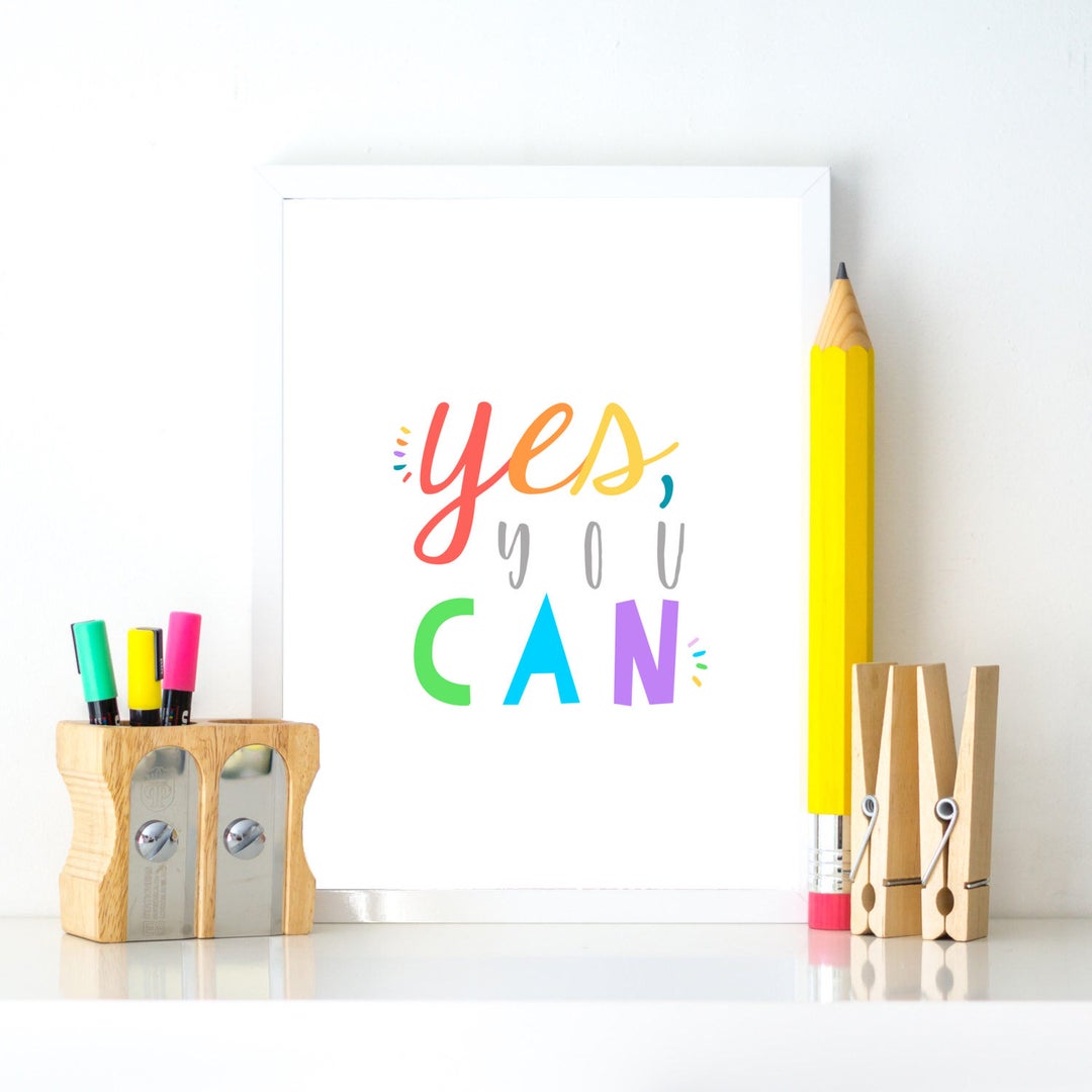 Classroom Decor INSTANT DOWNLOAD Yes You Can Print Positive ...