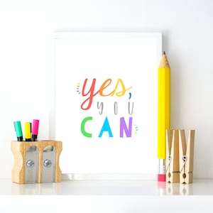 Classroom Decor INSTANT DOWNLOAD Yes You Can Print Positive ...