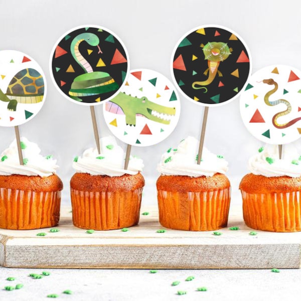 Reptile Cupcake - Etsy