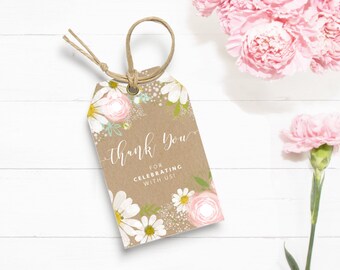 Gift Tag Daisy Gift Tag Flower Gift Tag Girls Gift Tag - Etsy