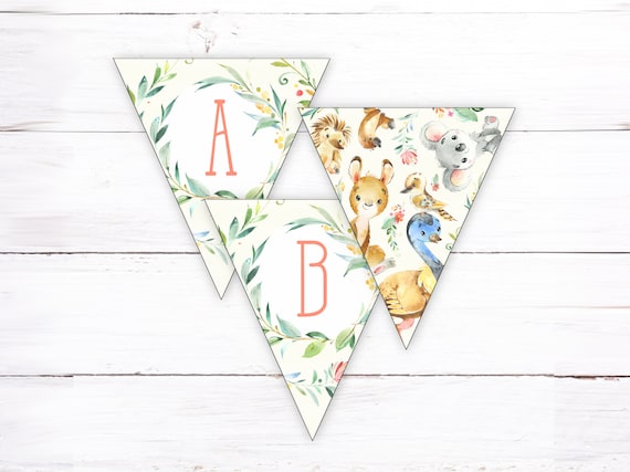 Australian Animals Bunting INSTANT DOWNLOAD Printable Pennant | Etsy