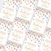 Pastel Confetti Favor Tag, PRINTABLE, Rainbow Confetti Theme 1st First ...