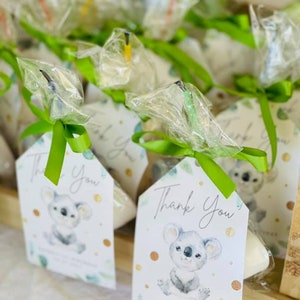 Koala Thank You Tag, PRINTABLE, Native Australian Animal Birthday Party ...