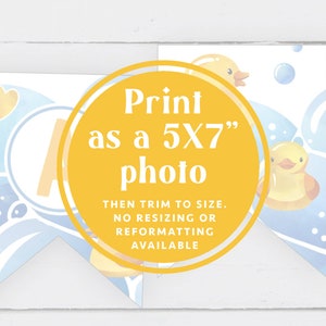 Rubber Ducky Themed Bunting, INSTANT DOWNLOAD, Printable Pennant Banner ...