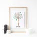 Family Tree Print PRINTABLE Personalized Customized Home - Etsy