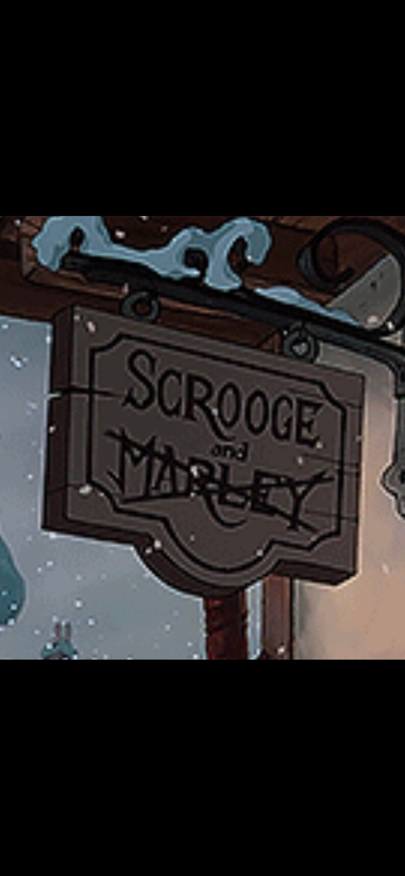 Disneys Mickeys Christmas Carol Sign / Scrooge and Marley Sign / Wooden ...