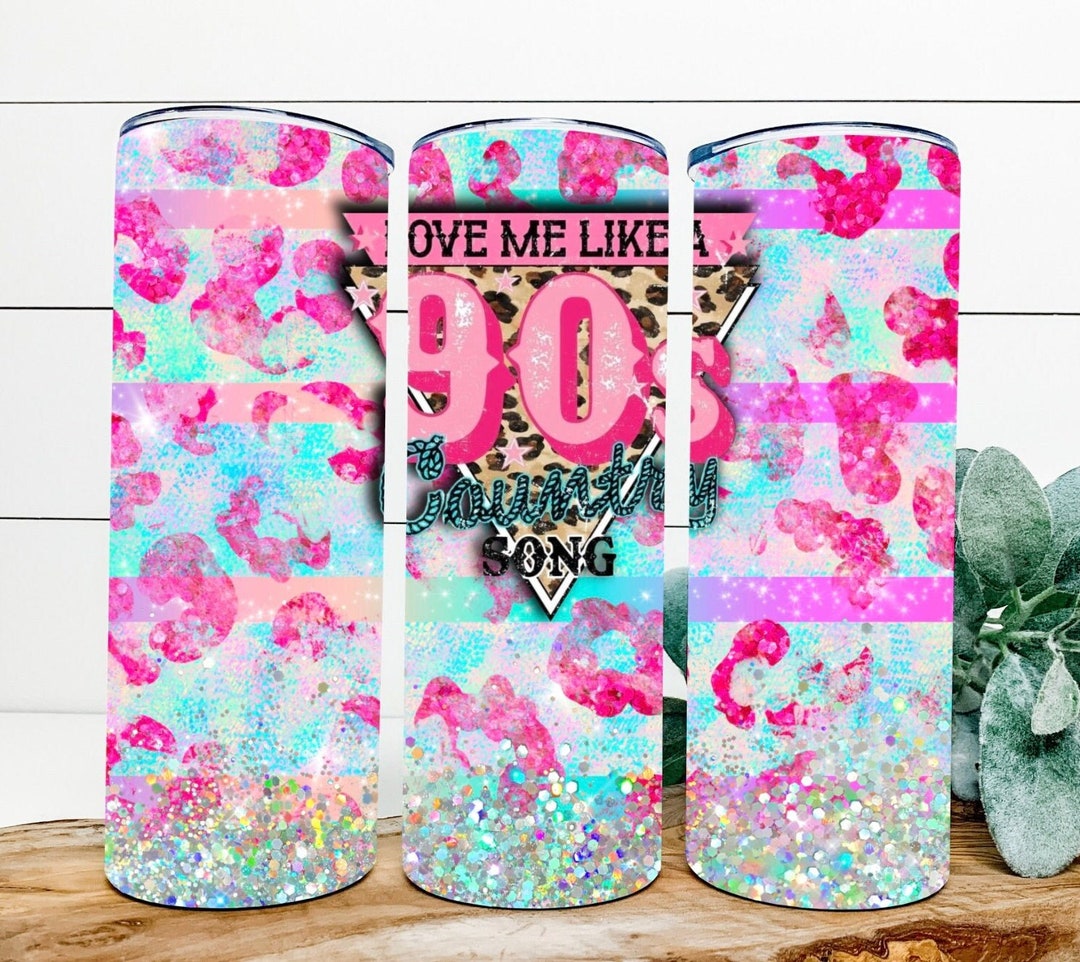90s COUNTRY SONG PNG Sublimation Design Country Music 20oz Skinny ...