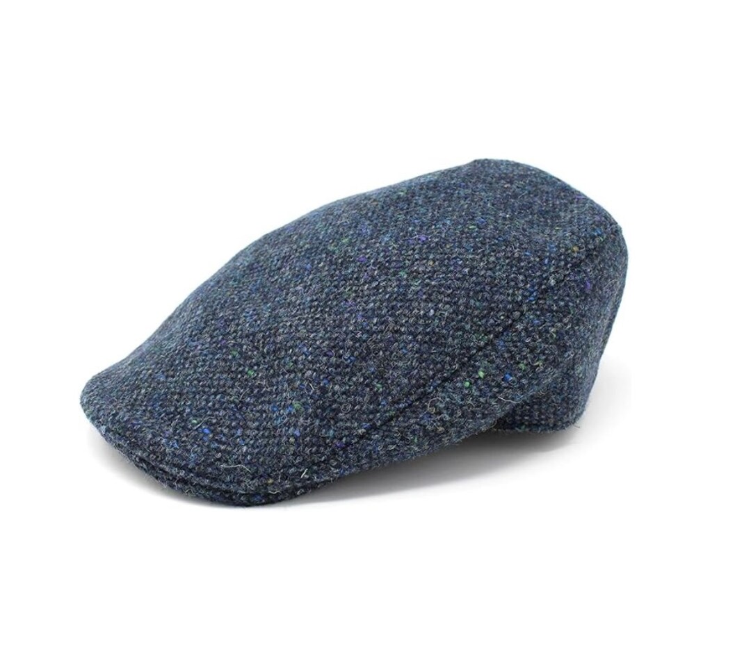 Donegal Touring Cap Blue Tweed - Etsy