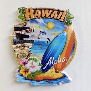 Hawaii Fridge Ceramic Magnet 2.7"×2.8" - Etsy