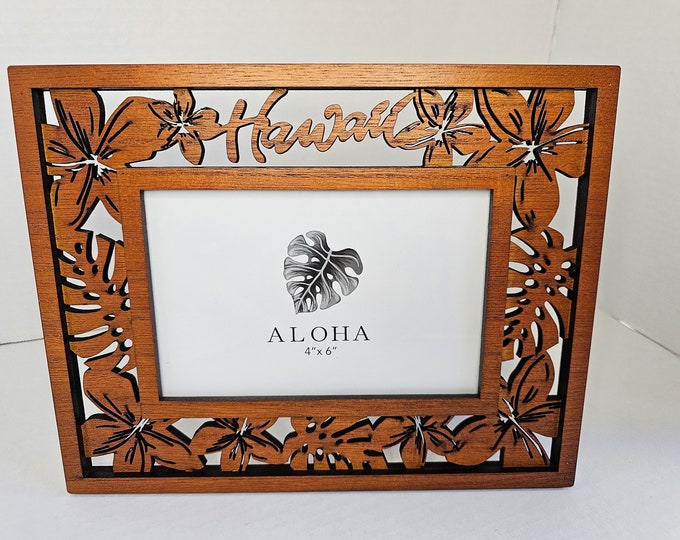 Hawaii Plumeria Flower Picture Frame 46/free Shipping - Etsy