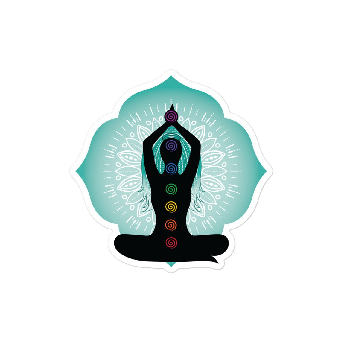 7 Chakra Centers Sticker #84B - Etsy