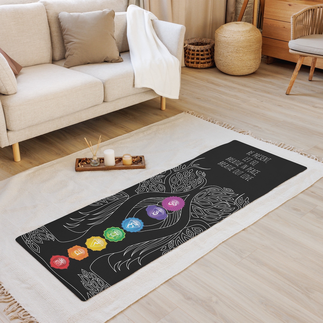7 Chakras Tree Affirmations Yoga Mat - 10blwo - Etsy