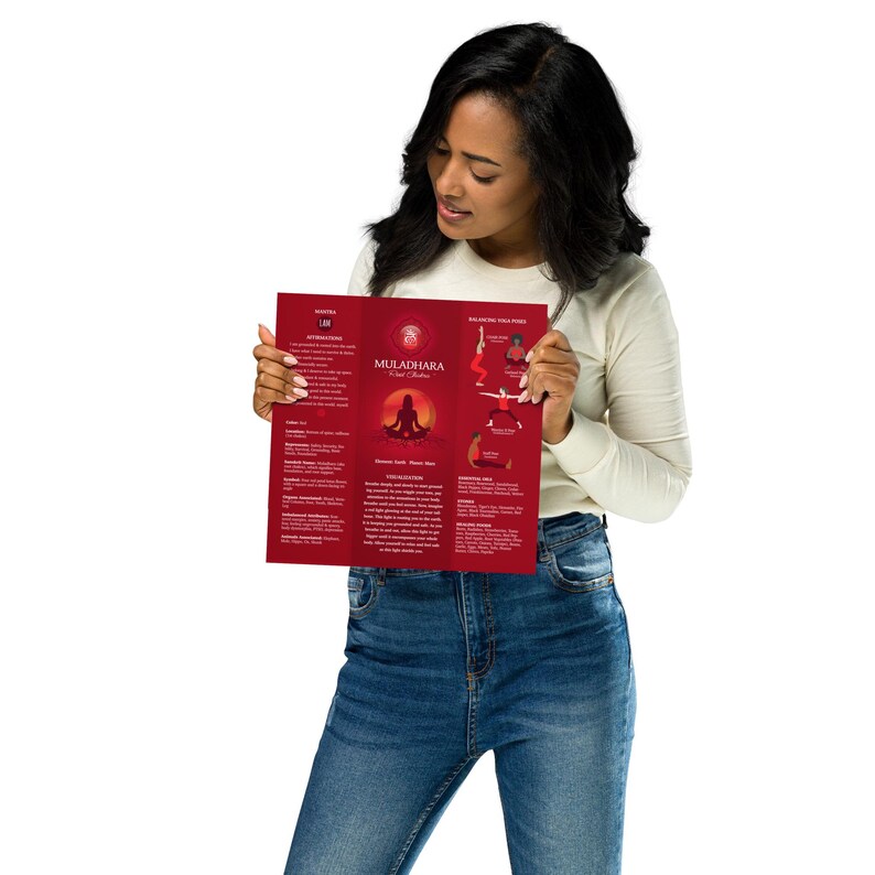 Root Chakra Balancing Poster Chart - 87 - Etsy