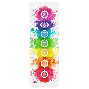 7 Chakras Watercolor Yoga Mat - Wc01 - Etsy